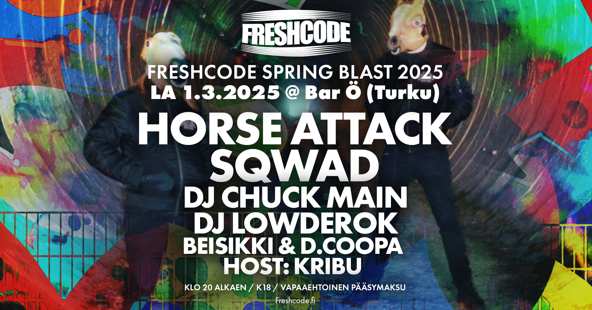 FRESHCODE SPRING BLAST: HORSE ATTACK SQWAD, DJ CHUCK MAIN, DJ LOWDEROK, BEISIKKI & D.COOPA @ Bar ...
